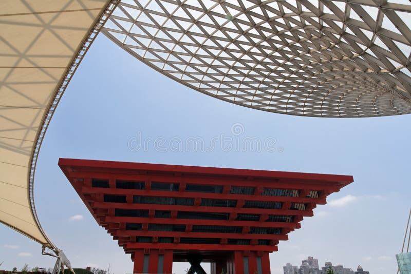 China Pavilion 2010 World Expo Stock Photo - Image of building, full ...