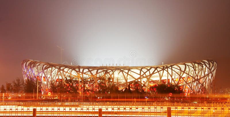 China national stadium editorial photo. Image of night - 4952696