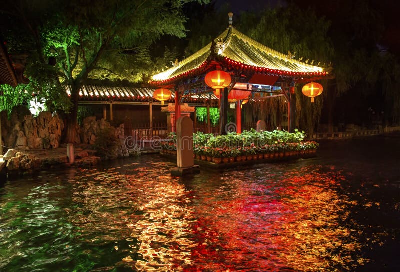 China night stock image. Image of landmark, culture, wallpaper - 37100629