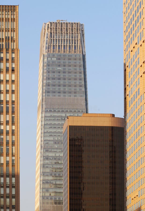 China Office Building Facade Stock Image - Image of commercial ...