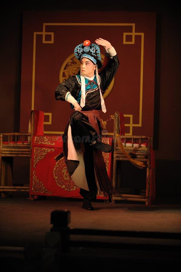 China opera actor with hat stock photo. Image of graphic - 13698928