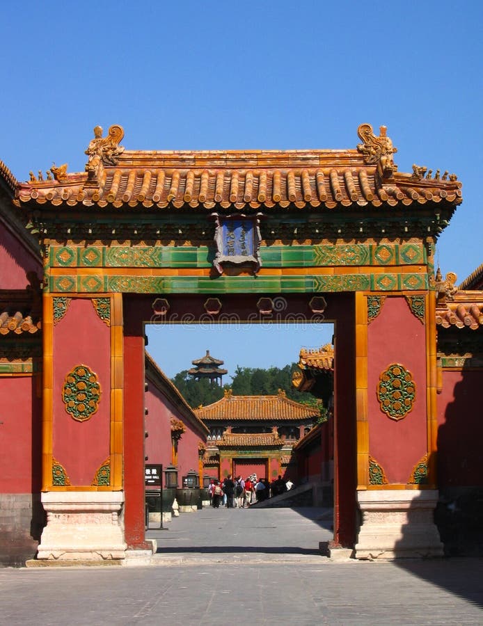 China- the Palace Museum stock image. Image of handrail - 61325079