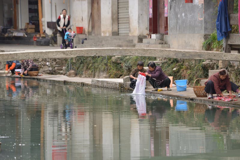 China Quaint Old Rustic Village Life Style Editorial Photography ...