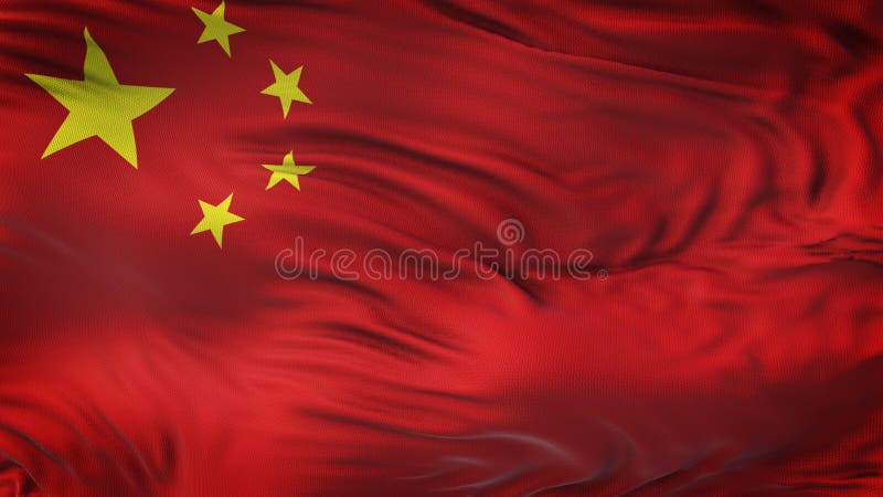 CHINA Realistic Waving Flag Background Stock Illustration ...