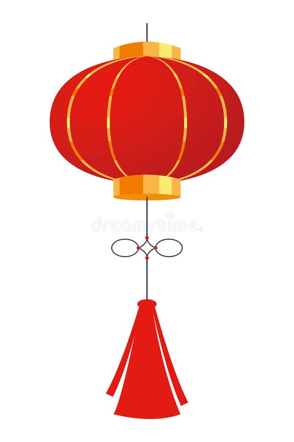 China red lantern stock vector. Illustration of lamp - 300165015