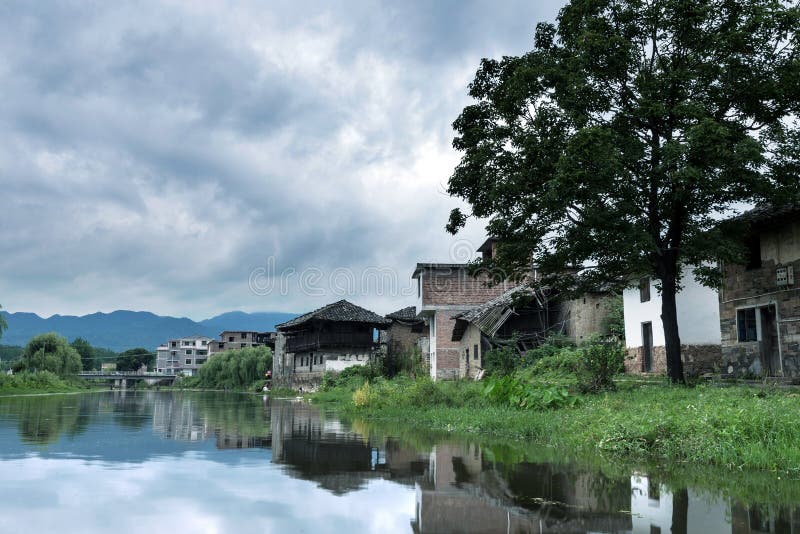 China S Remote Village. Home of the Old Boats Stock Photo - Image of ...