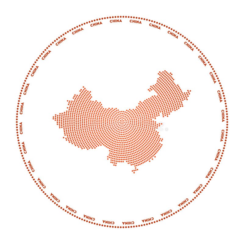 China round logo. stock vector. Illustration of concept - 263733006