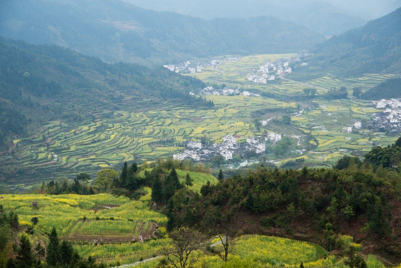 China Rural Field Landscape Stock Photo - Image of village, landscape ...