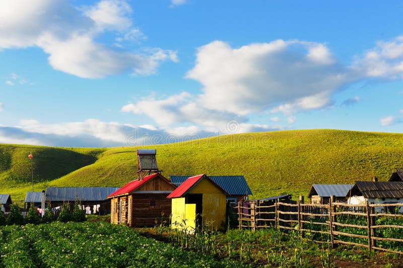 China rural landscape stock image. Image of brae, green - 15438695