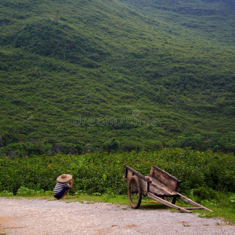 China rural scene stock image. Image of people, agriculture - 7378857