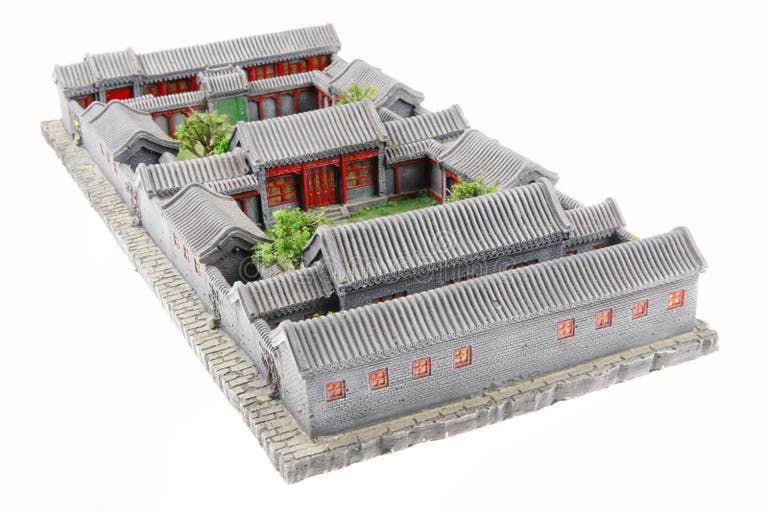 China s courtyard model stock image. Image of constructions - 12736281