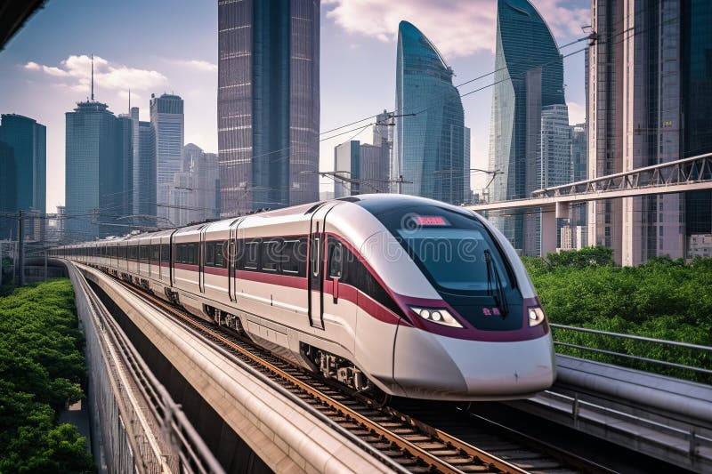 China S Sleek High-speed Train, a Symbol of Modernization and ...