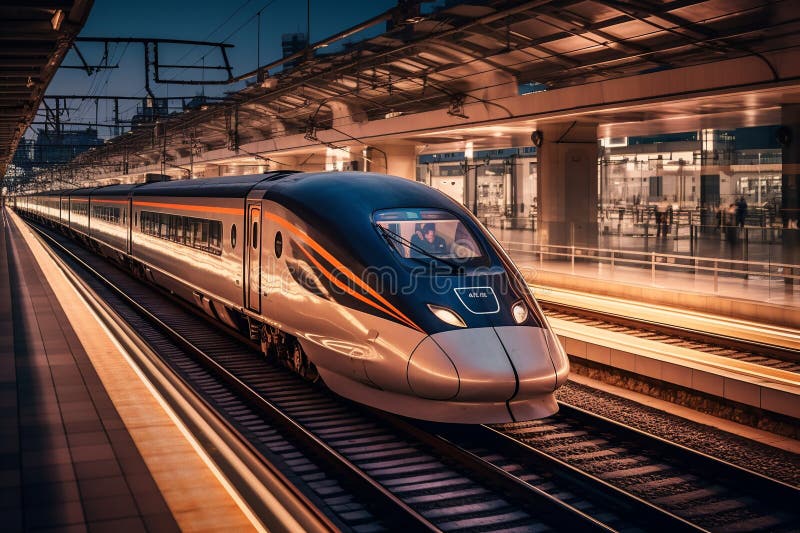China S Sleek High-speed Train, a Symbol of Modernization and ...