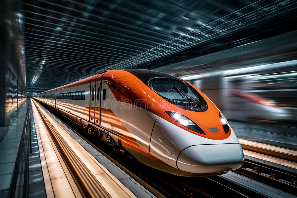 China S Sleek High-speed Train, a Symbol of Modernization and ...