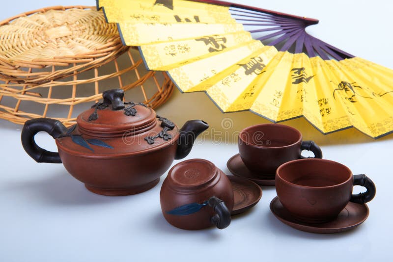 China S Tea Utensils Purple Sand Pot Stock Photo - Image of isolated ...