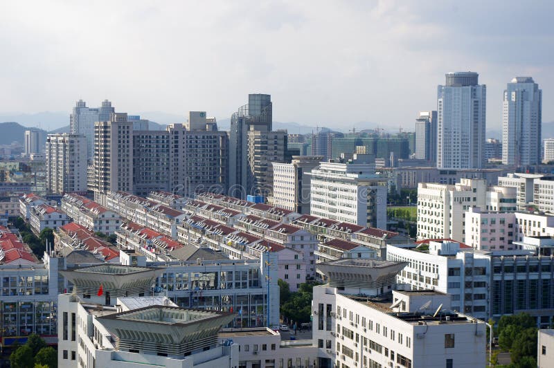 China S Zhejiang City Panorama Stock Image - Image of high ...