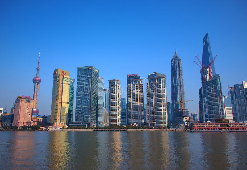 China Shangai foto editorial. Imagen de orilla, centro - 23086476