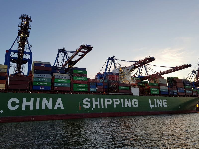 China shipping line editorial stock photo. Image of china - 95624838