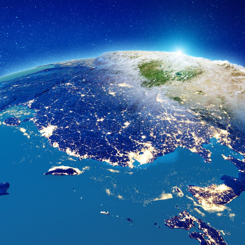 Nasa Map Of Korea Night Lights