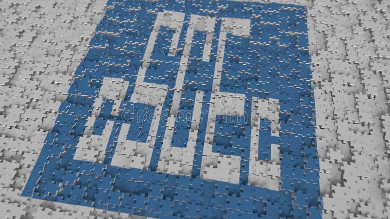 China State Construction Engineering Corporation Logo on the Screen in ...