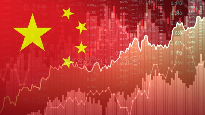 China Stock Market Growth and Financial Data Visualization Stock ...