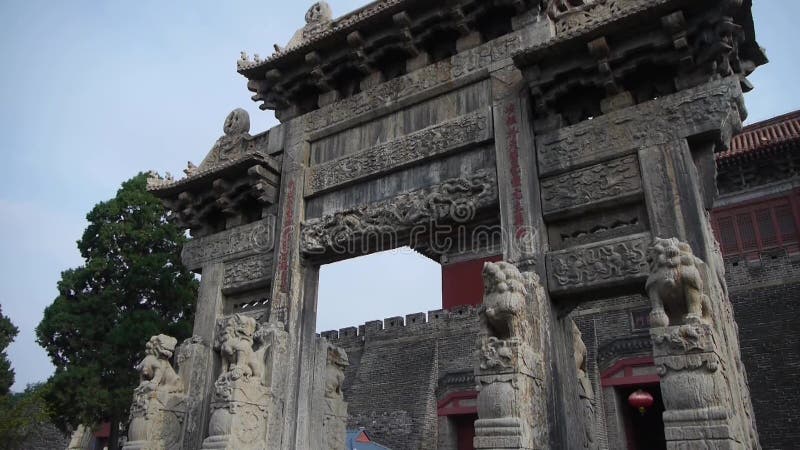 China Stone Arch Building & Ancient City Gate.movement of Clouds,stone ...