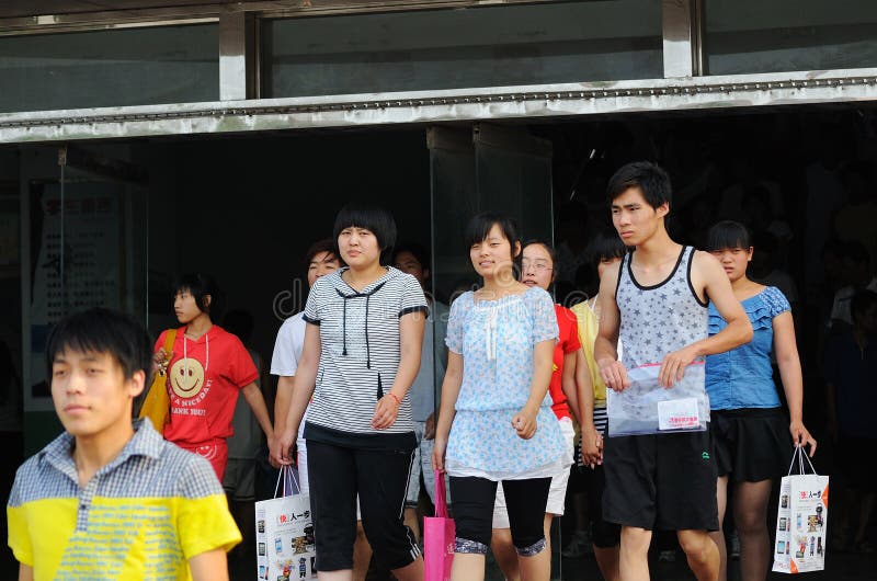 China: Students Take the Exam Editorial Photography - Image of entrance ...