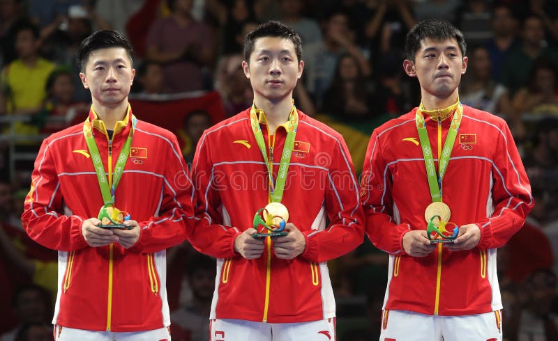 China Team Olymic Champion at the Olympic Games in Rio 2016. Editorial ...