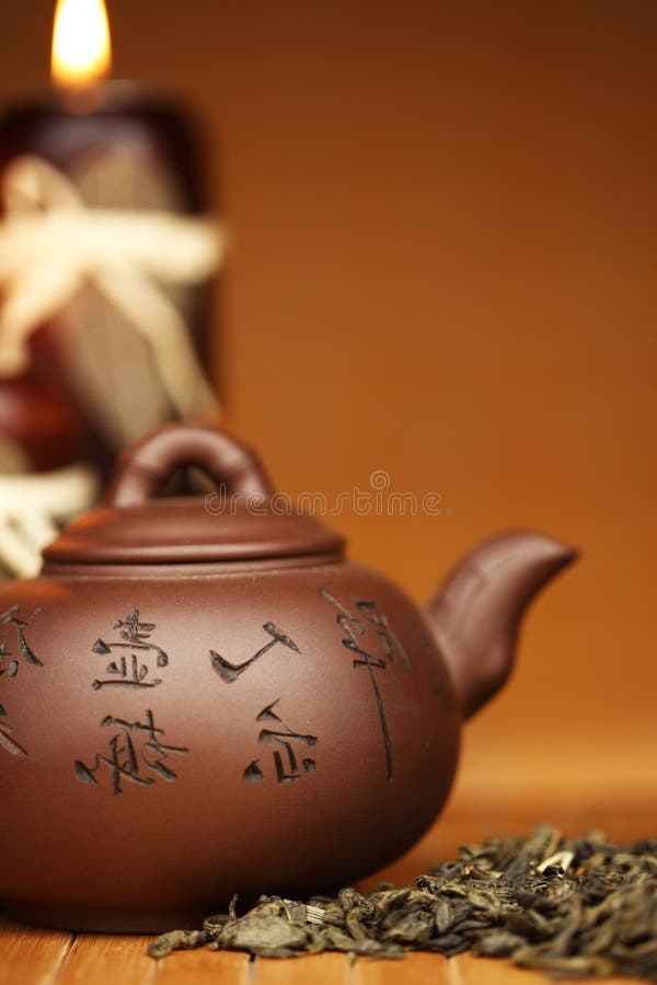 China-Tee stockbild. Bild von schüssel, konzept, grün - 17320477