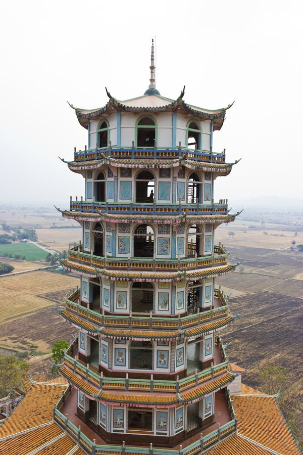 Old China Tower In Shanghai Stock Image - Image of heritage, blue: 25845857