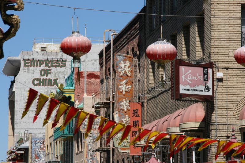 China town, san francisco. editorial stock image. Image of building ...