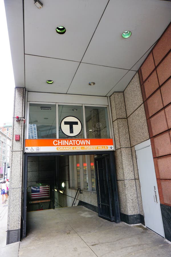 Boston China Town Subway Station Editorial Photo - Image of chinese ...