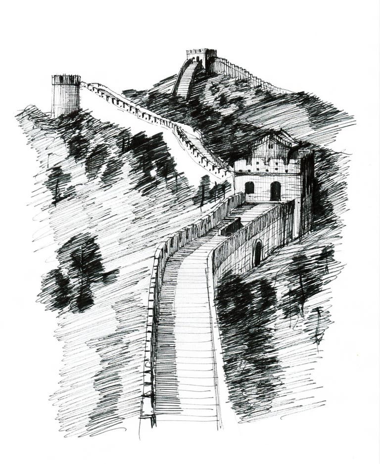 Cartoon Great Wall China Stock Illustrations – 640 Cartoon Great Wall ...