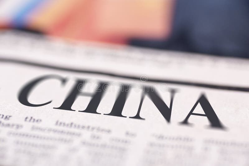 China written newspaper stock photo. Image of chinese - 230304104