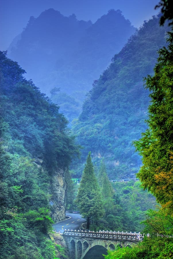 Archway at Wudang Shan Temple Stock Photo - Image of entry, arched: 4494266