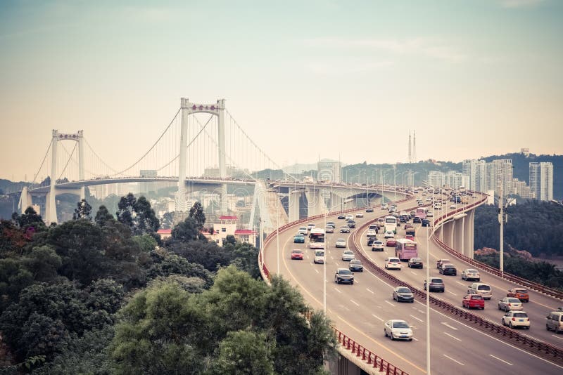 China Xiamen Haicang Bridge Stock Photo - Image of road, haicang: 43953306