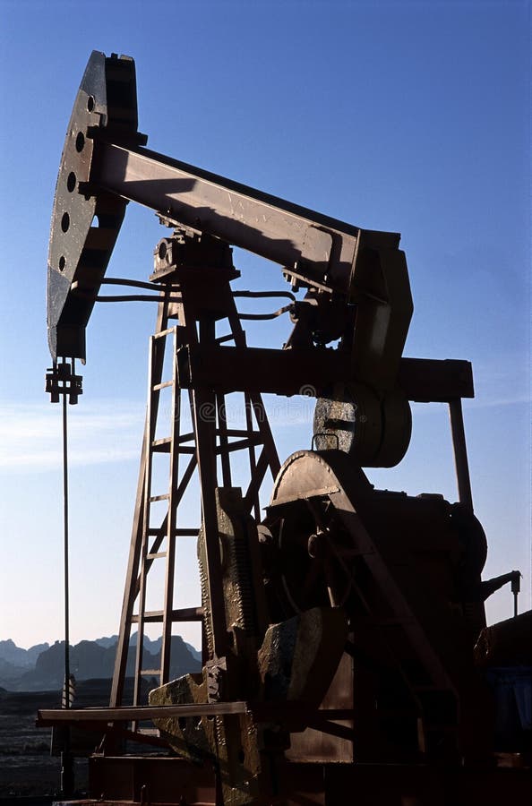 Oil Pumping Unit stock image. Image of gasoline, oilfield - 6336265