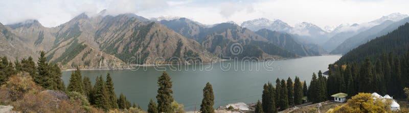 Tianchi Lake(Heaven S Lake) in Urumqi,China Stock Photo - Image of ...