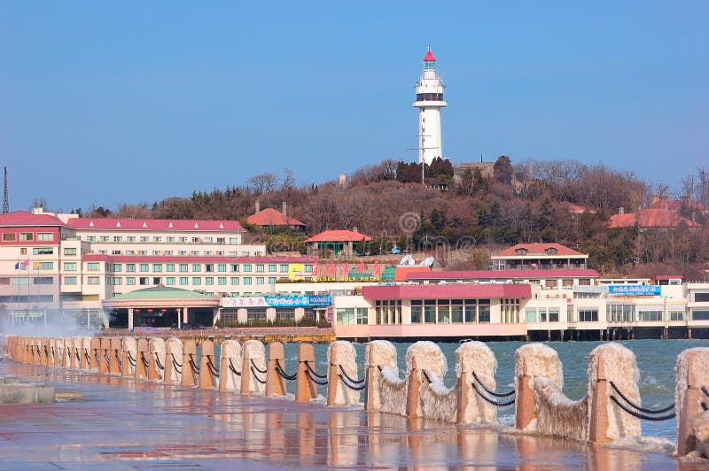 China Yantai city Beacon editorial photography. Image of travel - 18390362