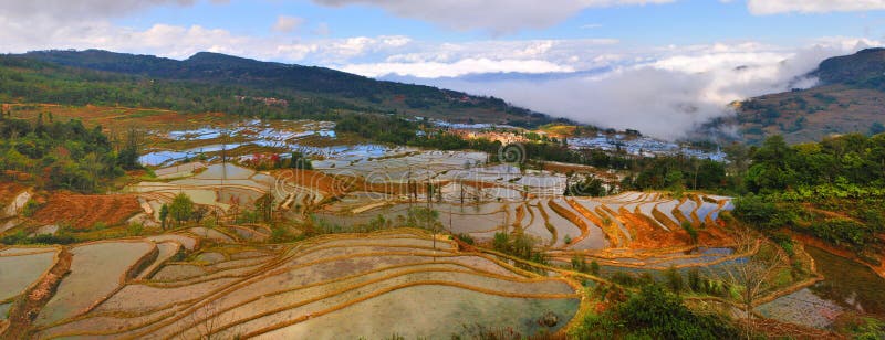 China Yunnan Hani Terrace stock photo. Image of geography - 7678634