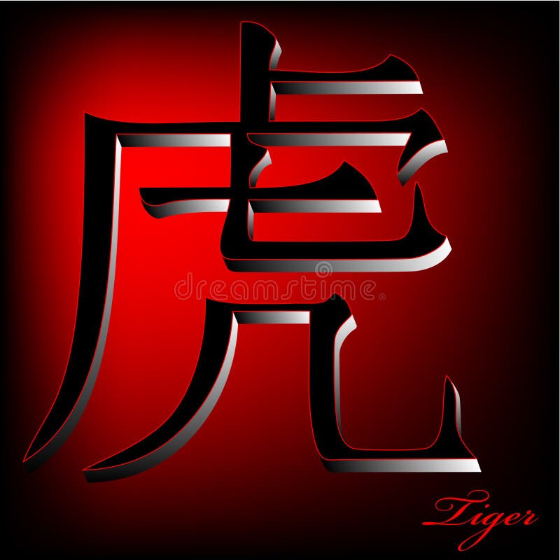 China Zodiak Tiger stock vector. Illustration of symbol - 21089752