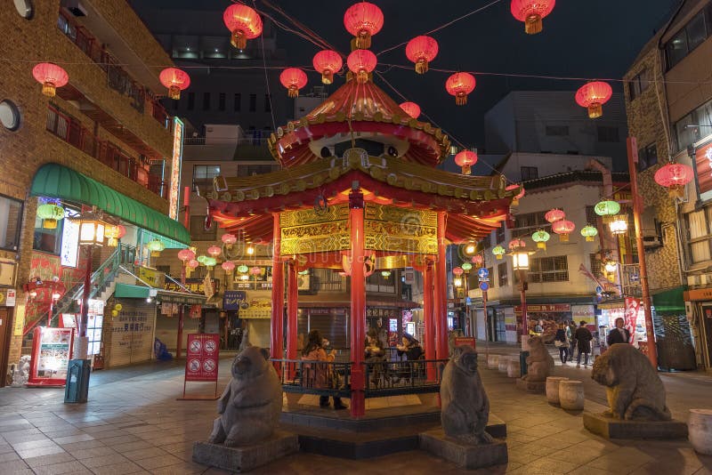 Chinatown à Kobe, Japon photo éditorial. Image du lifestyle - 89865636