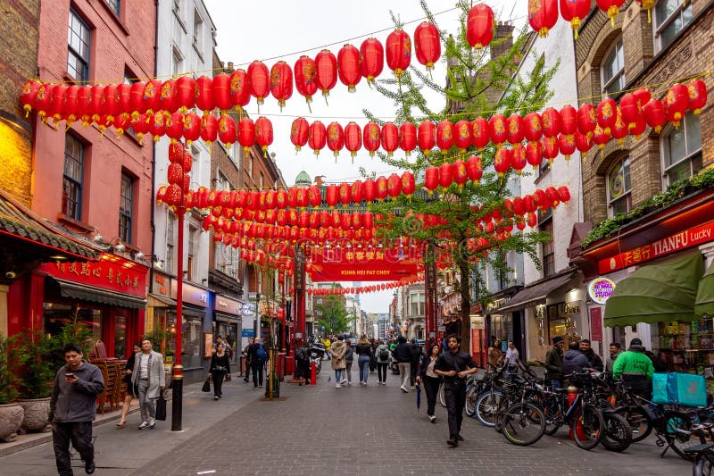 Chinatown Decorations in London, UK Editorial Image - Image of europe ...