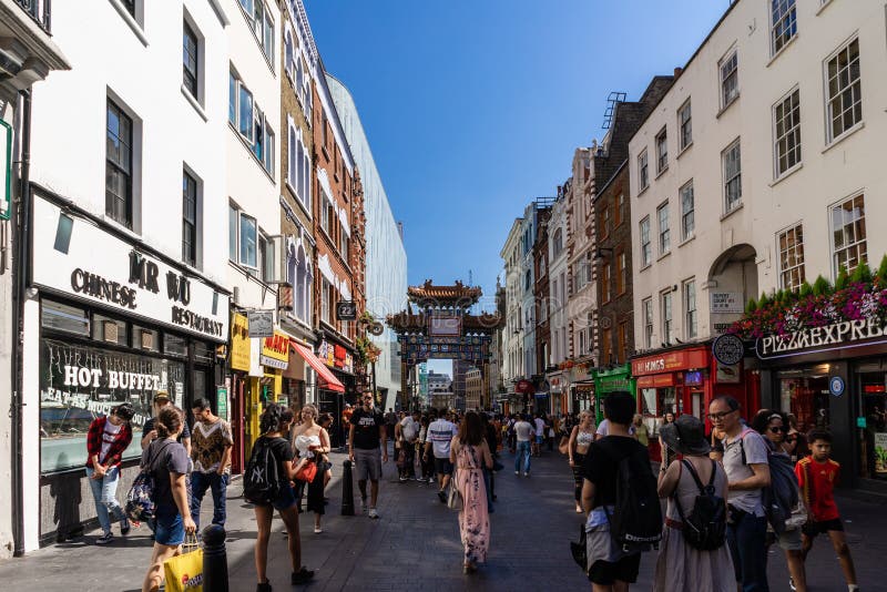 Chinatown Gate in London, England, UK Editorial Stock Image - Image of ...