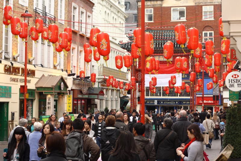 Chinatown in London editorial photography. Image of england - 19002552