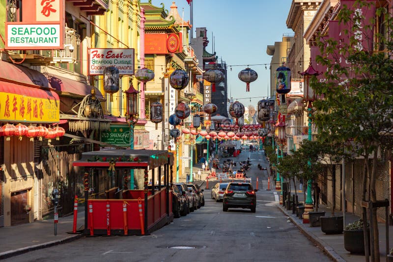 Chinatown in San Francisco editorial photography. Image of chinese ...