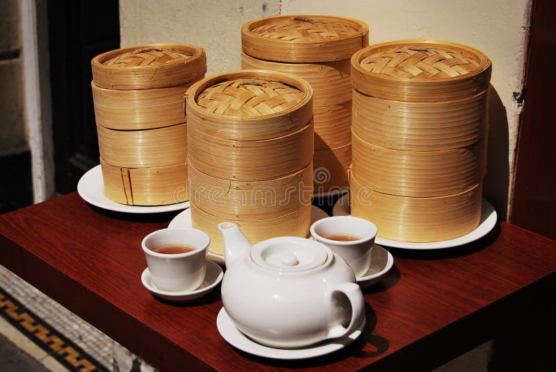 Chinatown tea party stock image. Image of teapot, china - 25430367