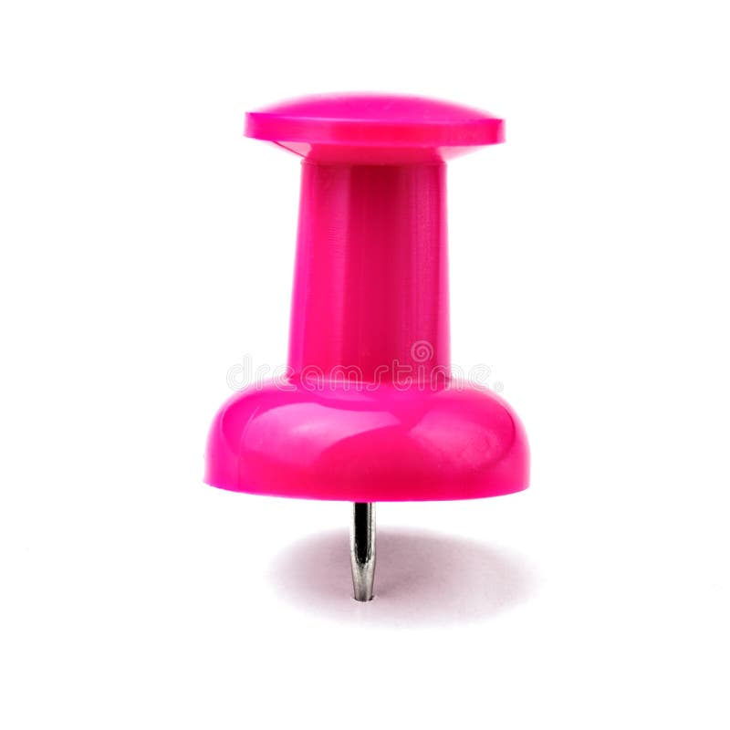 Chincheta Aislada En Blanco Imagen de archivo - Imagen de contacto ...