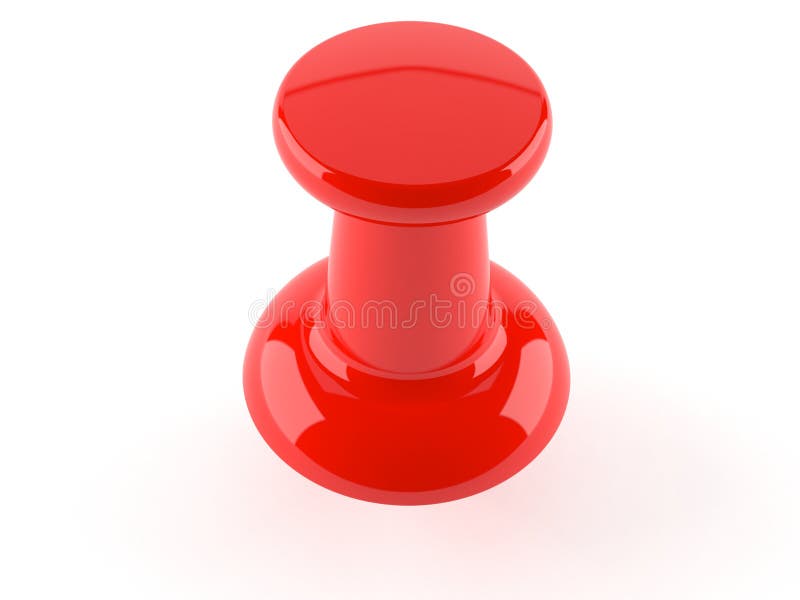 Chincheta roja ilustración del vector. Ilustración de fuente - 4926375