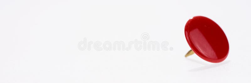 Chincheta Roja Aislada En El Fondo Blanco Imagen de archivo - Imagen de ...